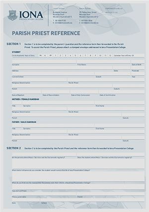 Enrol at Iona - Iona Presentation College